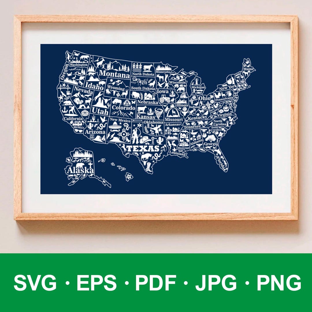 USA Map SVG America Map SVG Usa State Svg States Svg America Svg Usa ...