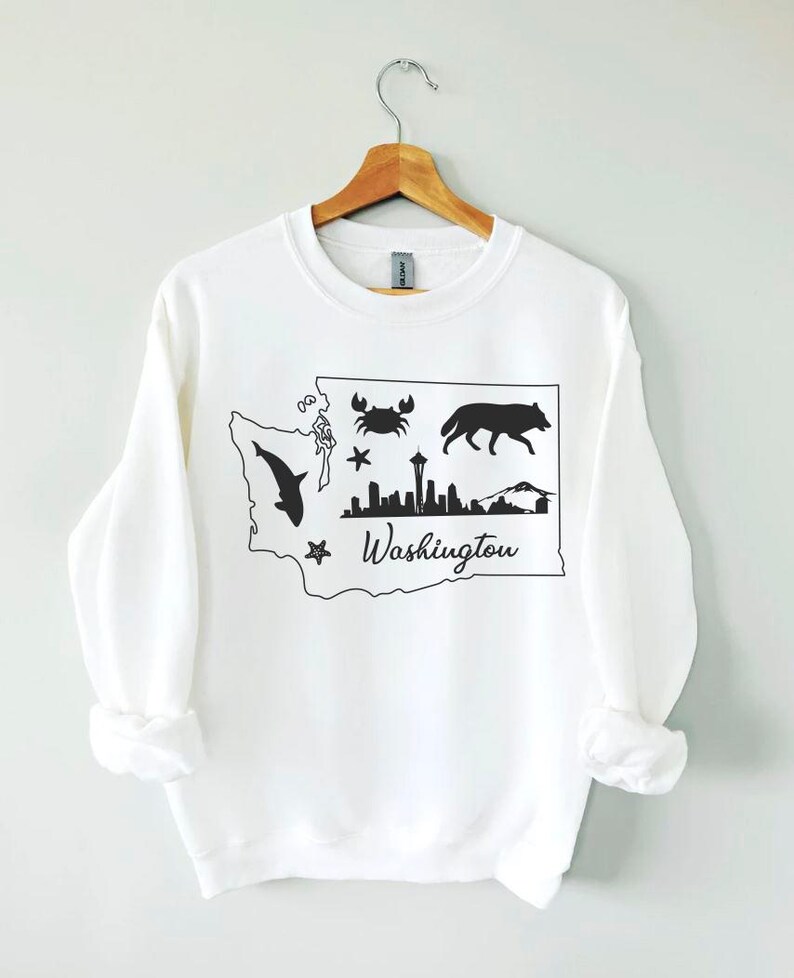 Washington State SVG / Seattle Cut File / Washington / Clip Art / Miami ...