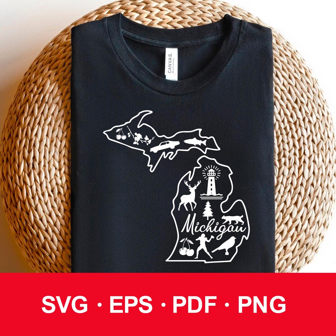 Michigan State SVG Michigan Cut File Michigan Svg Clip Art Michigan ...