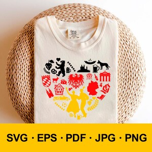 Germany Flag Svg Bundle German Flag Png Bundle Layered Cut Files Cricut ...
