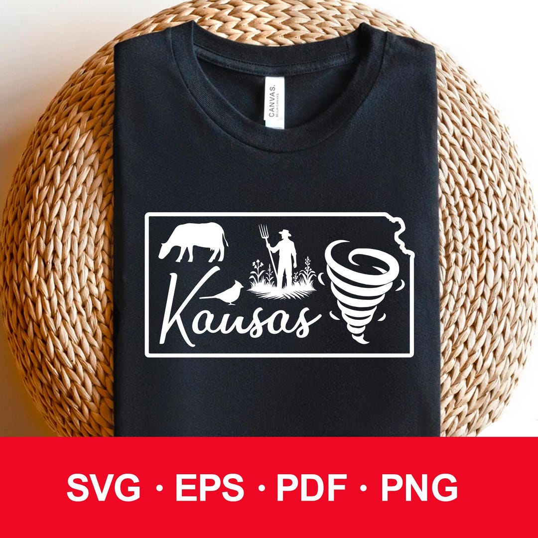 Kansas State SVG / Kansas Cut File / Kansas Svg / Clip Art / Kansas ...