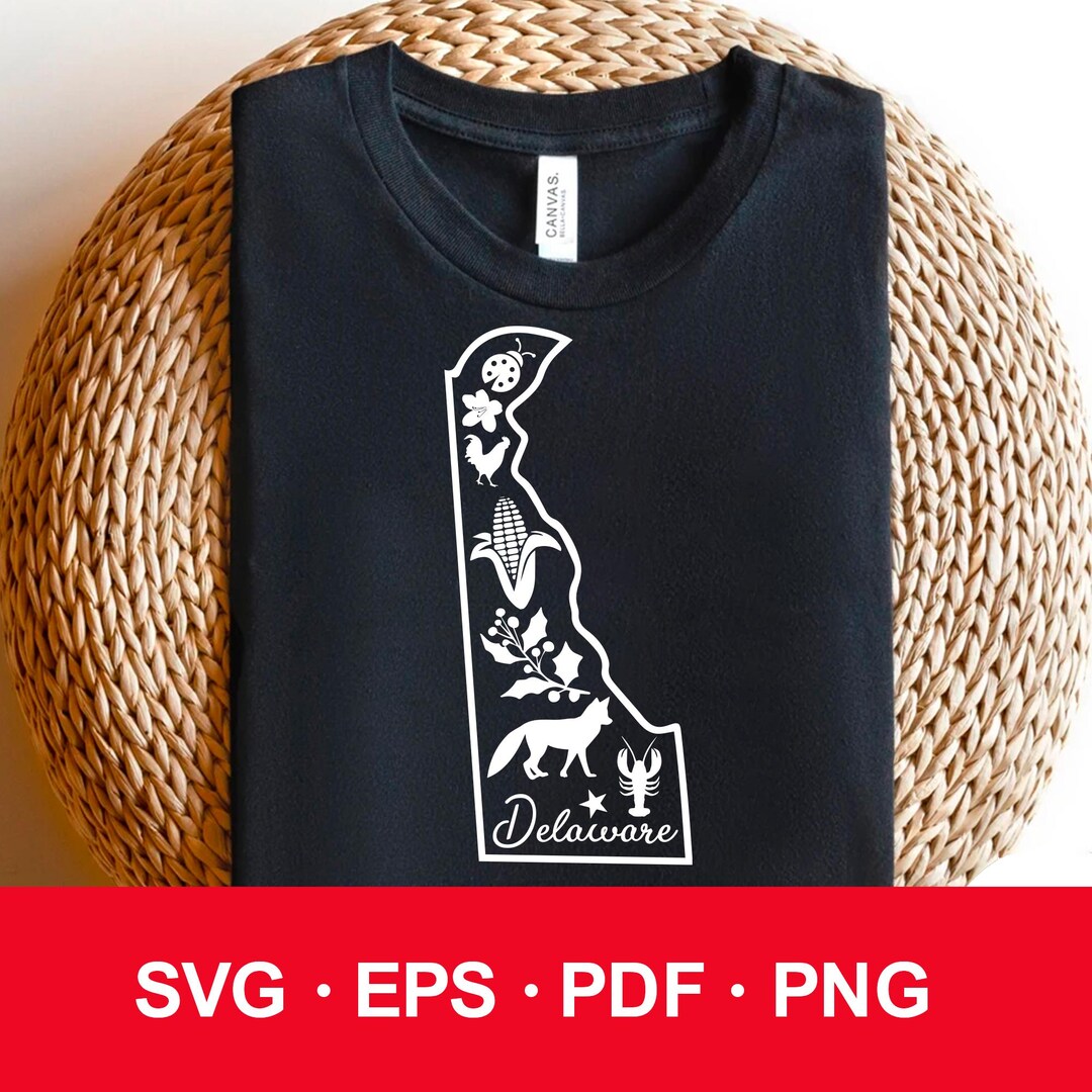 Delaware State SVG / Delaware Cut File / Delaware Svg / Clip Art ...