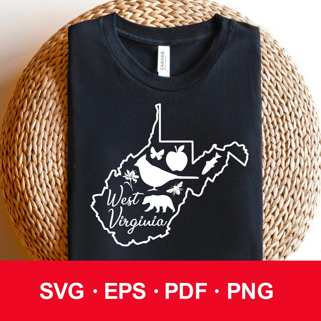 West Virginia State SVG / West Virginia Cut File / Clip Art ...