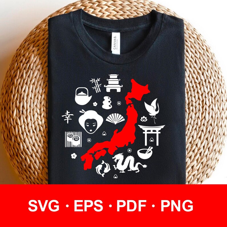 Japan SVG Bundle, Japan Map Svg, Home, Japan Outline, Japan Flag, Japan ...