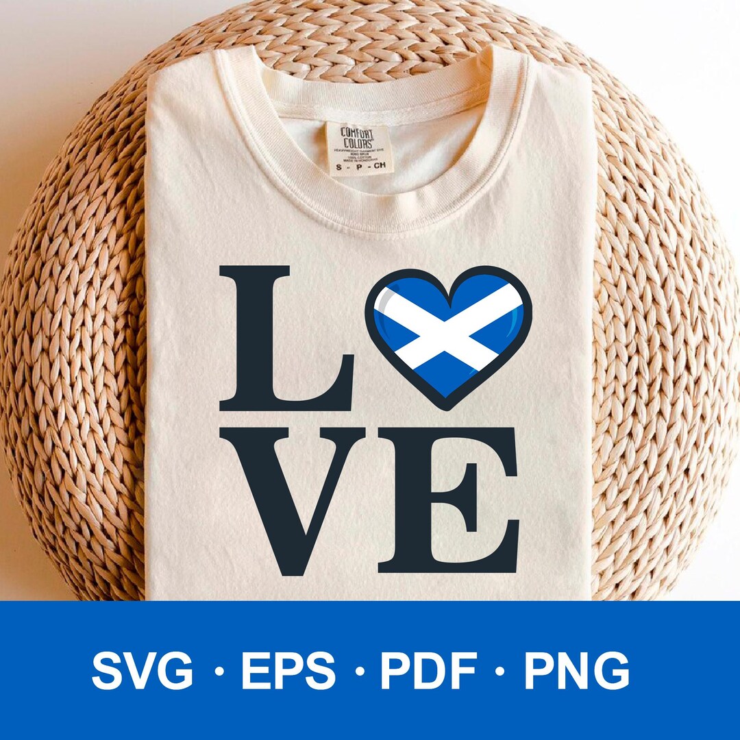 Scotland Svg Great Britain Svg English Scotish Svg Heart Svg Glasgow ...