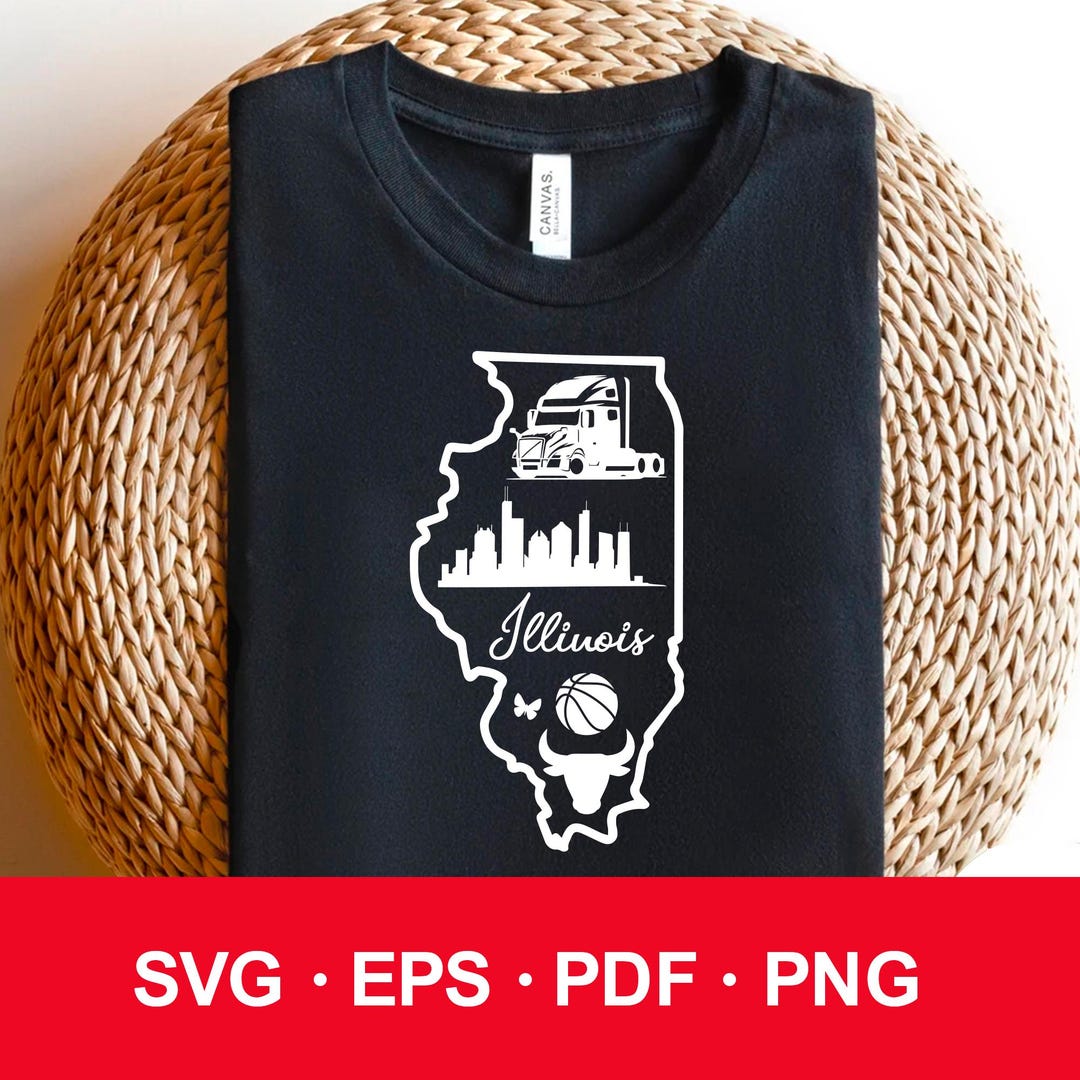 Illinois State SVG / Illinois Cut File / Illinois Svg / Clip Art ...