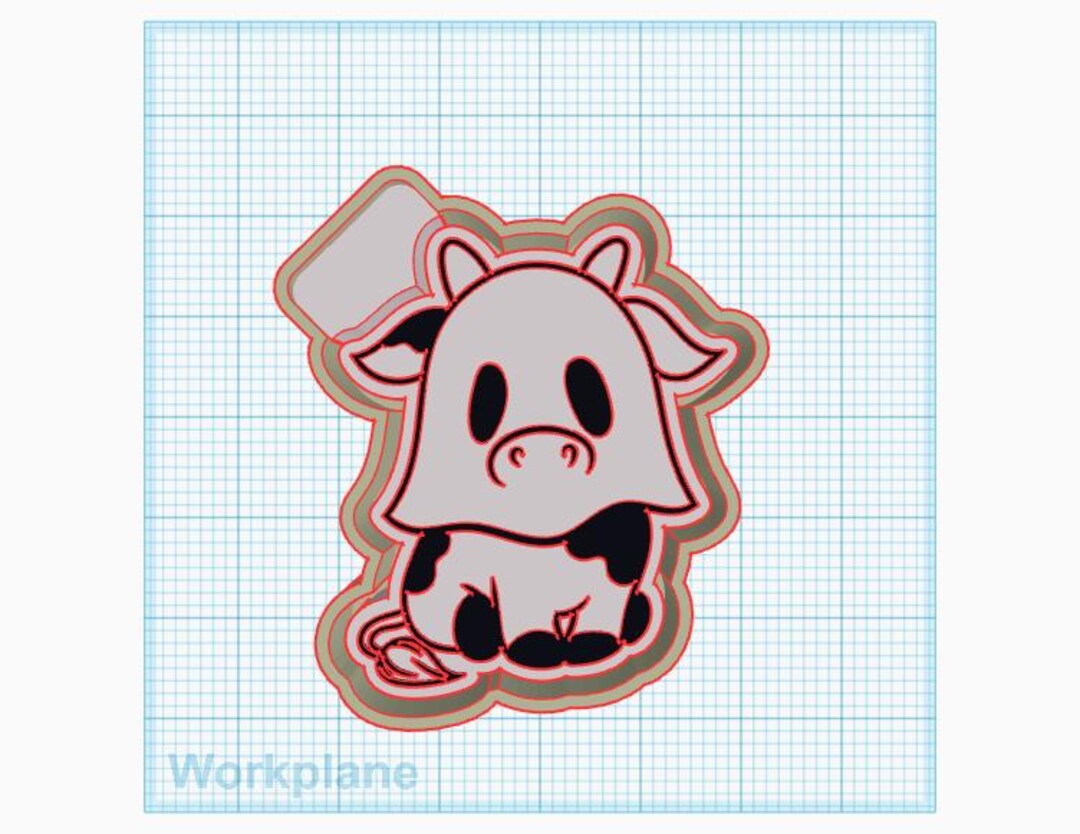 Ghost Bull/cow Freshie Mold digital File Only - Etsy