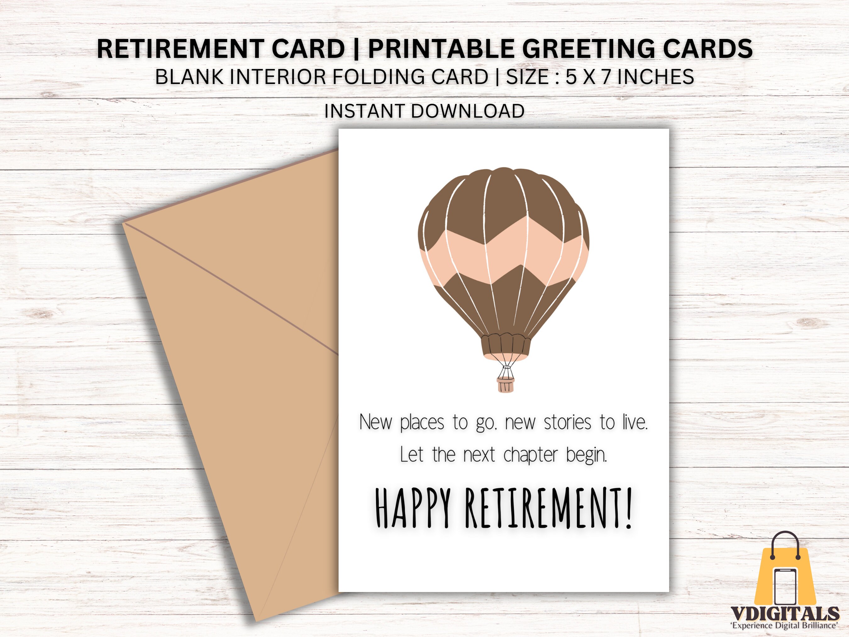Retirement Card Printable Retirement Card for Colleague Retirement Gift ...