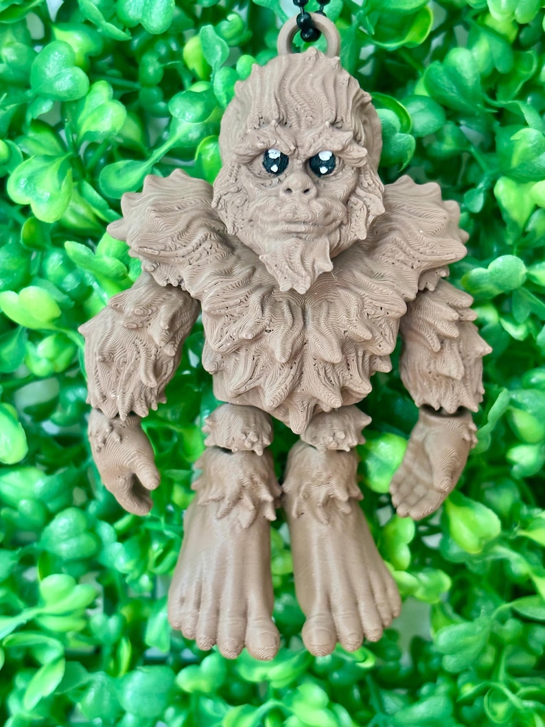Articulated 3D Printed LIL Bigfoot Keychain Bag Charm - Etsy