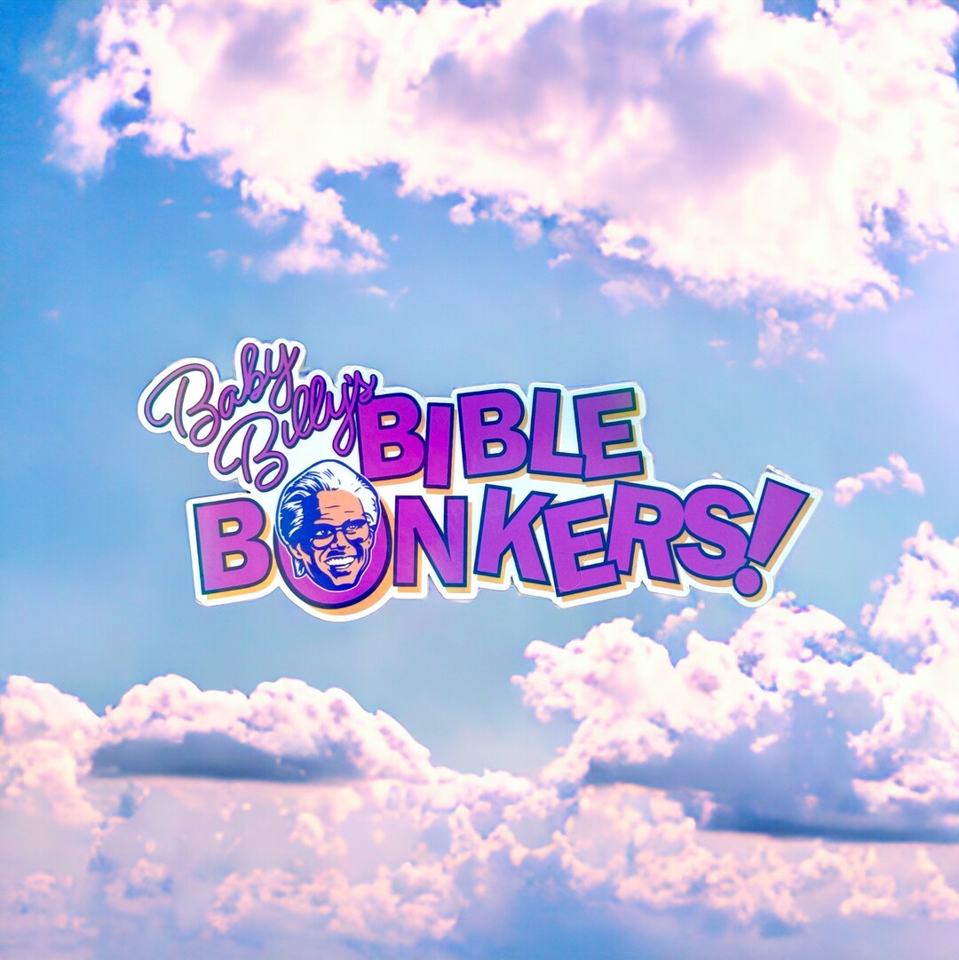 Bible Bonkers Holographic Sticker| Funny Sticker - Etsy