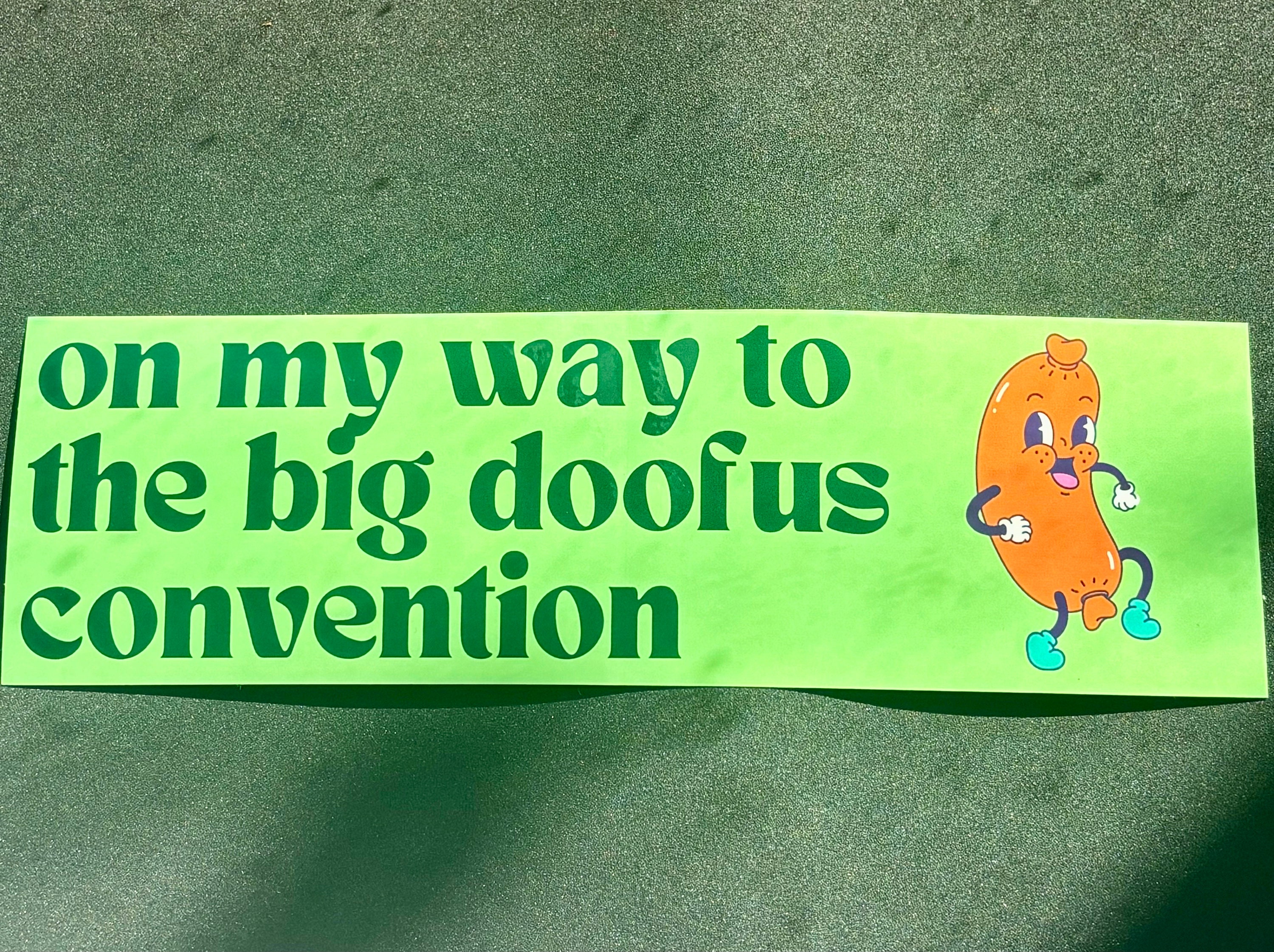 Big Doofus Bumper Sticker - Etsy