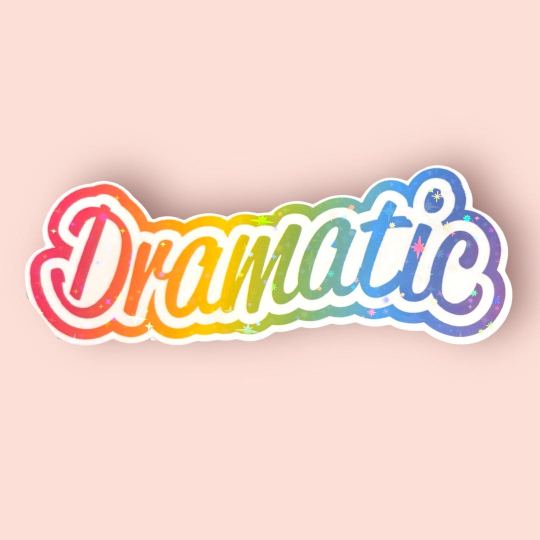 Dramatic Rainbow Holographic Sticker - Etsy