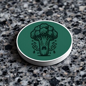 Funny Cartoon Broccoli SVG | Cute Veggie Character Cut File for Cricut ...