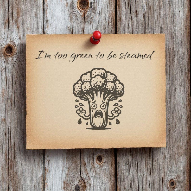 Funny Broccoli SVG | Cute Cartoon Veggie Cut File (digital Download) - Etsy