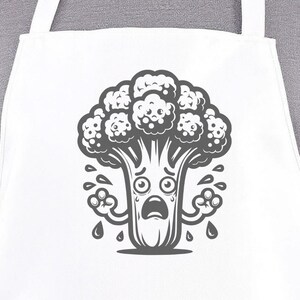 Funny Cartoon Broccoli SVG | Cute Veggie Character Cut File for Cricut ...