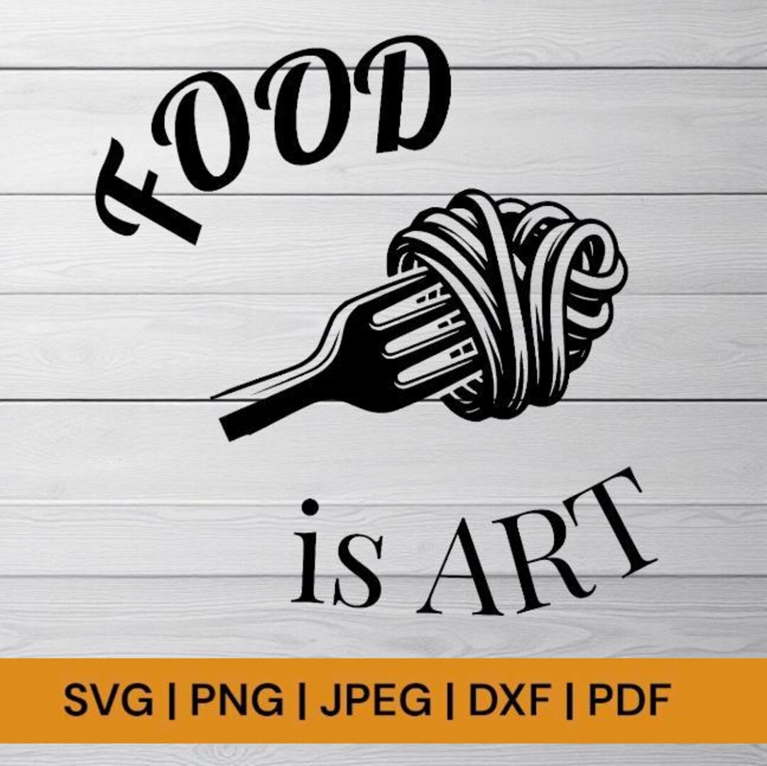 Pasta Fork SVG: Gourmet Kitchen Decor Art (digital Download) - Etsy