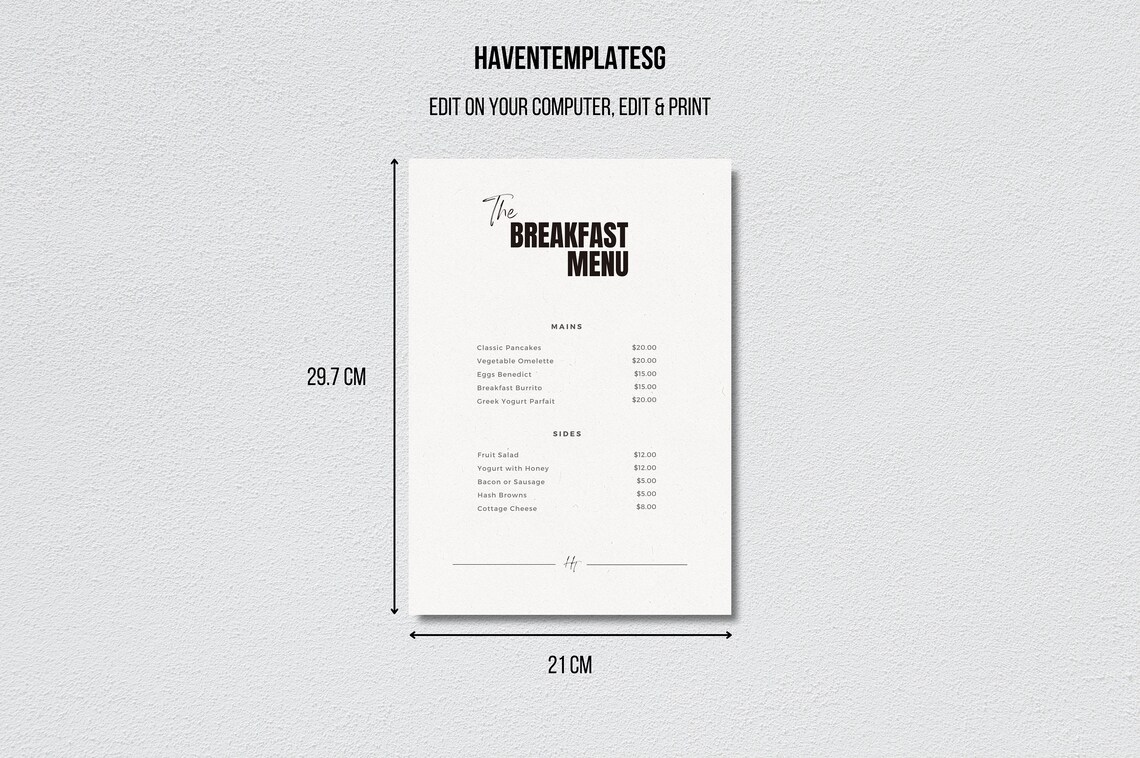 Menu, Menu Template, Restaurant Menu, Bar Menu, Pricing Menu ...