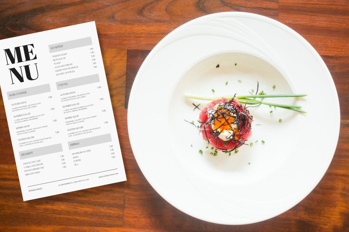 Menu, Menu Template, Restaurant Menu, Bar Menu, Pricing Menu ...