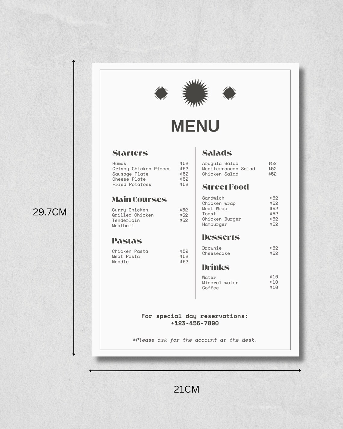Menu, Menu Template, Restaurant Menu, Bar Menu, Pricing Menu ...