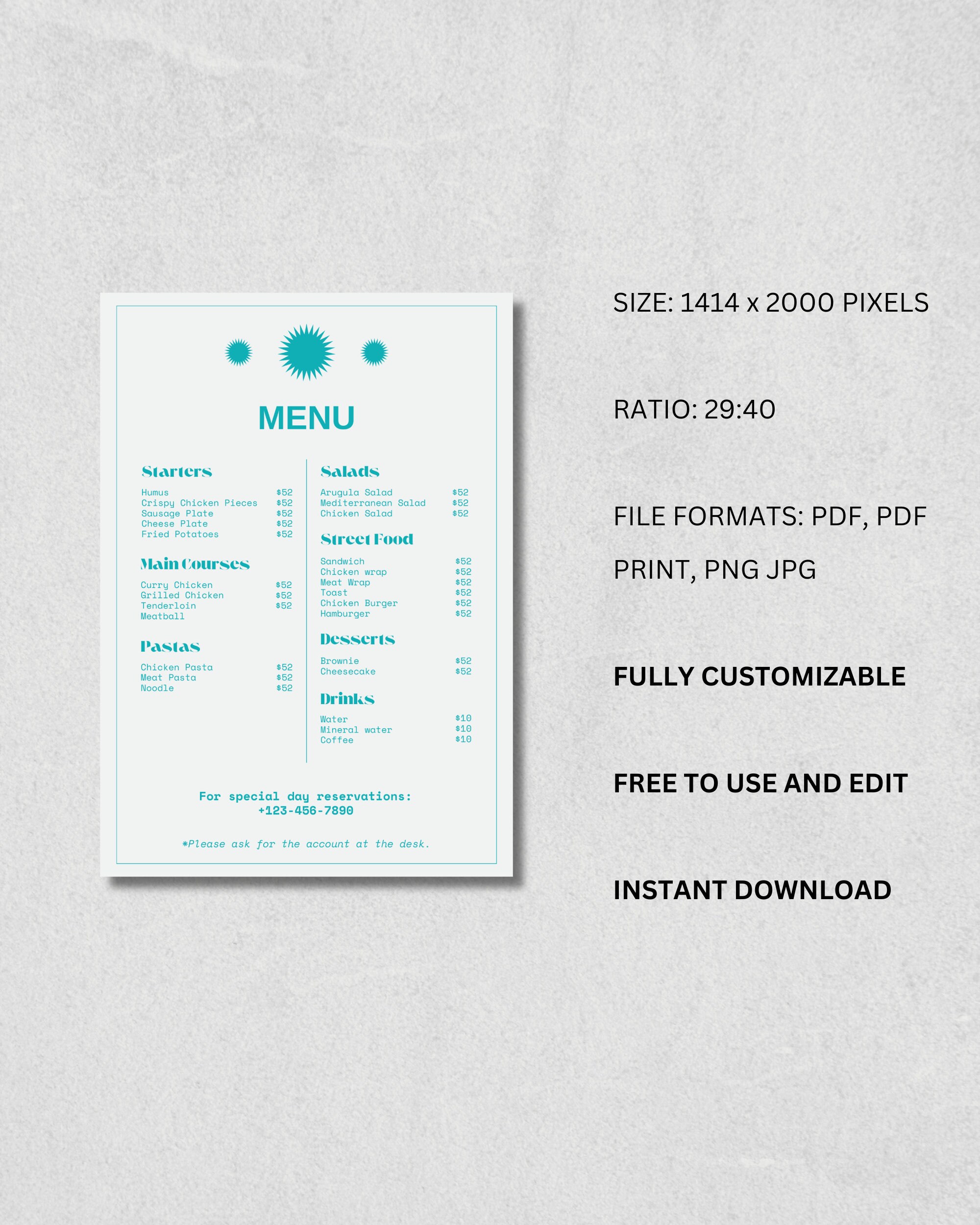 Menu, Menu Template, Restaurant Menu, Bar Menu, Pricing Menu ...
