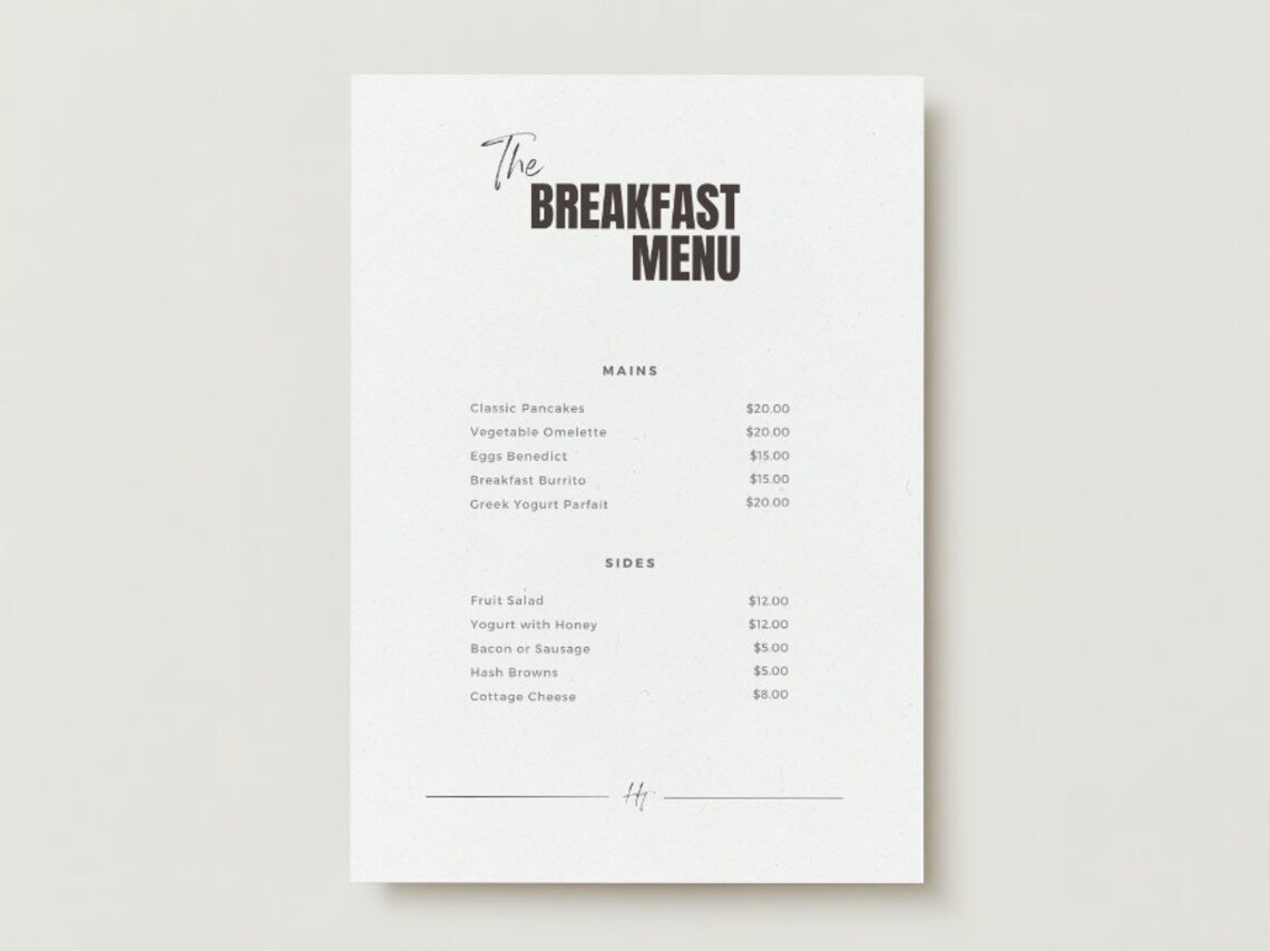 Menu, Menu Template, Restaurant Menu, Bar Menu, Pricing Menu ...