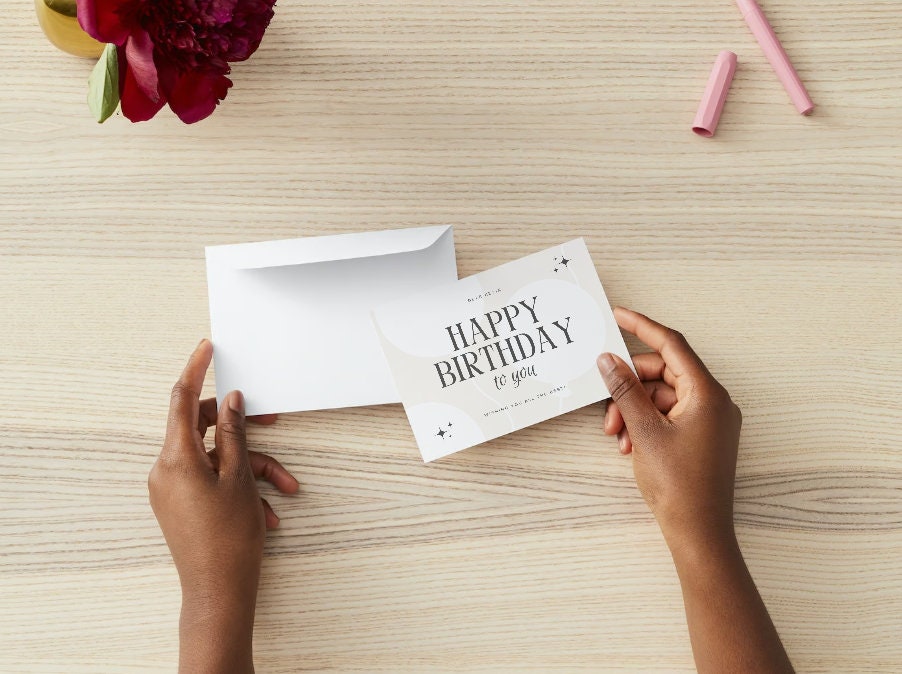 Happy Birthday, Birthday, Card, Design, Template, Canva, Birthday Card ...
