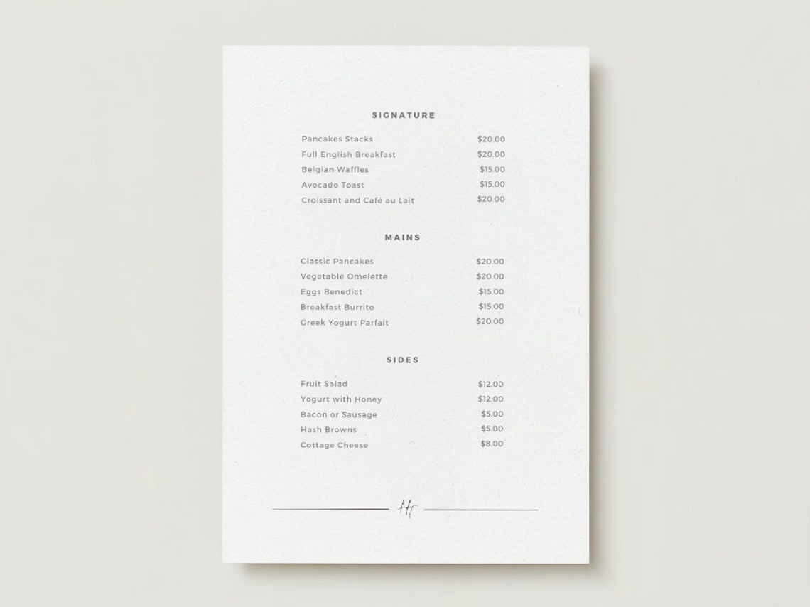 Menu, Menu Template, Restaurant Menu, Bar Menu, Pricing Menu ...