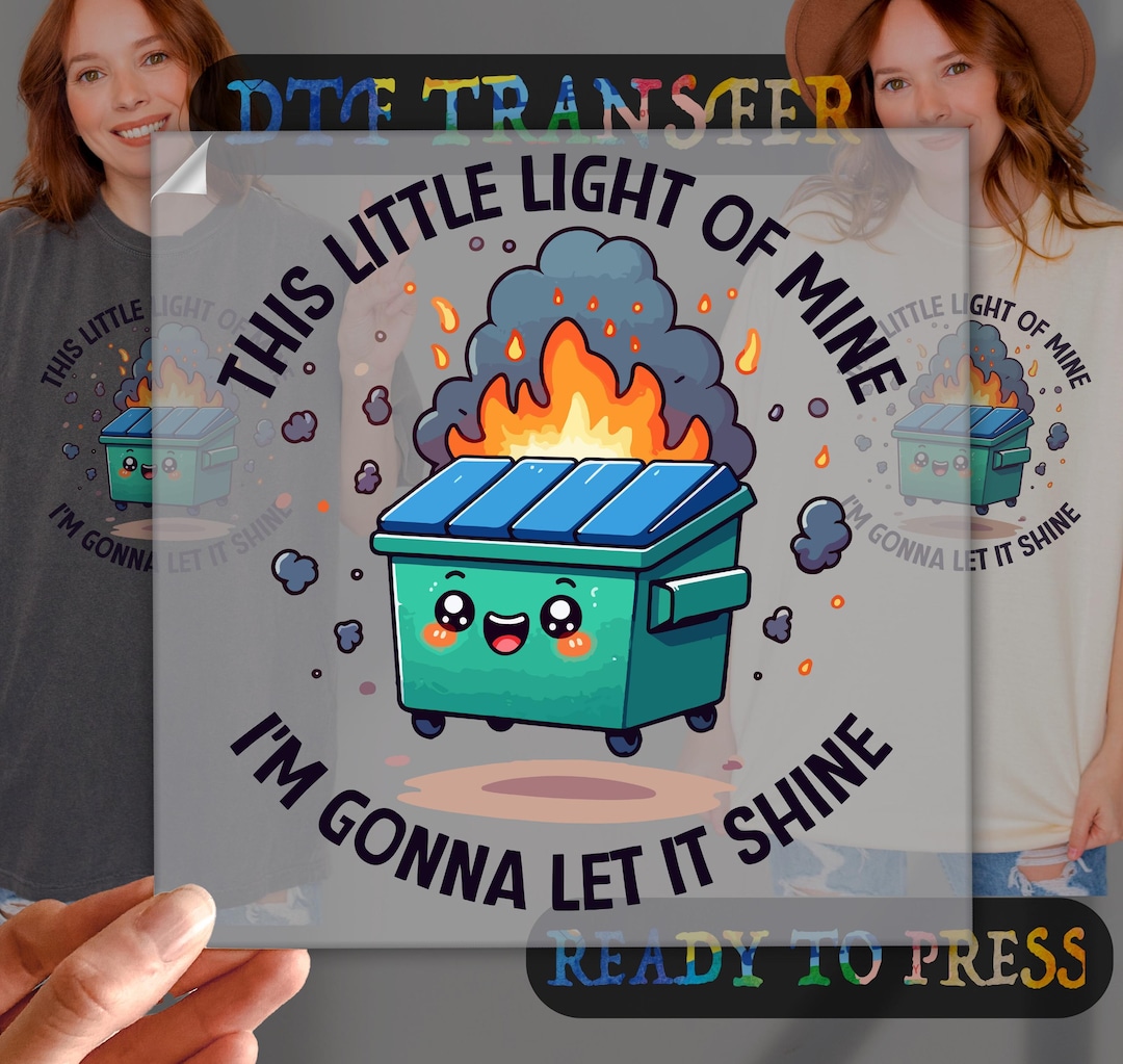 This Little Light of Mine I'm Gonna Let It Shine Dtf Transfer, Ready to ...