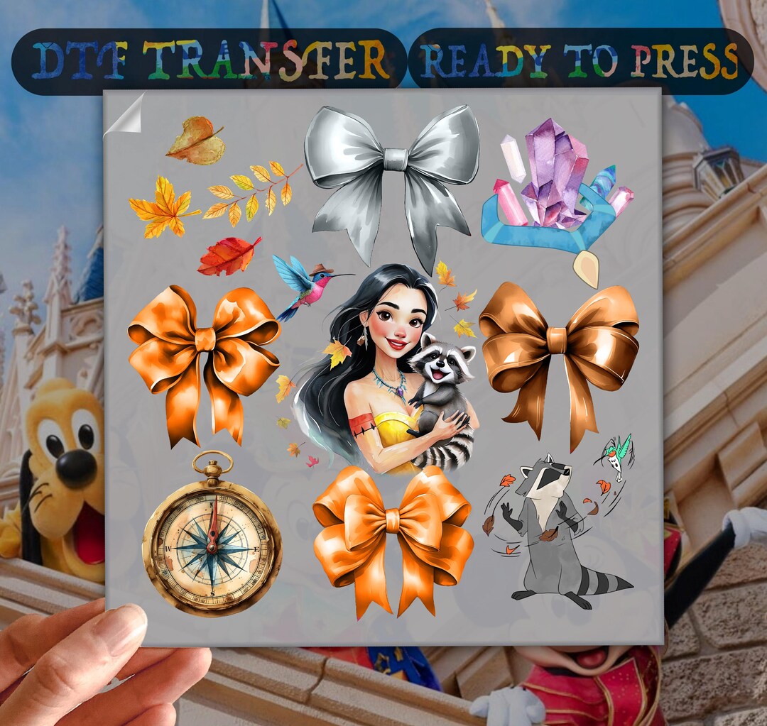 Vintage Pocahontas Custom Dtf Transfer, Princess Pocahontas Ready to ...