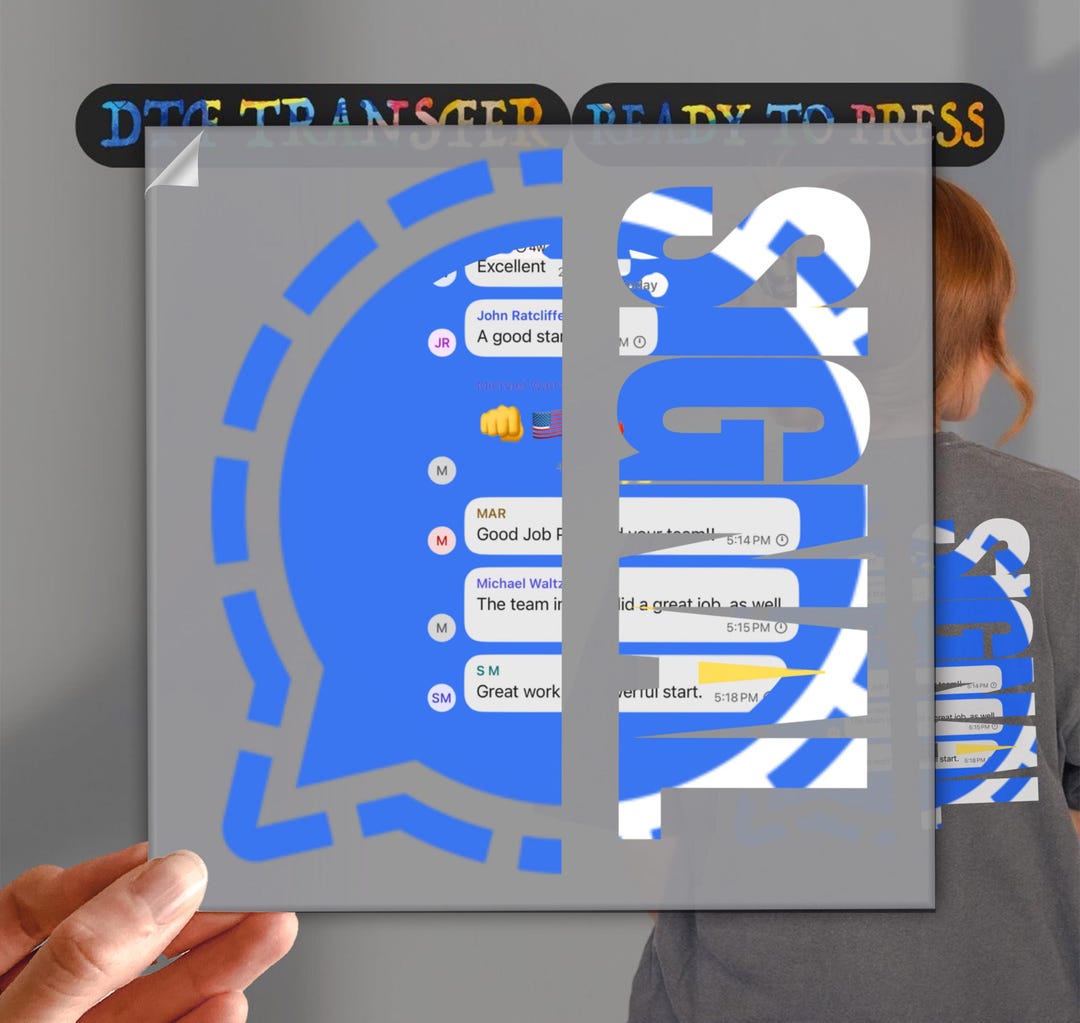 Houthi PC Small Group Dtf Transfer, Signal Ready to Press, Accidentally ...