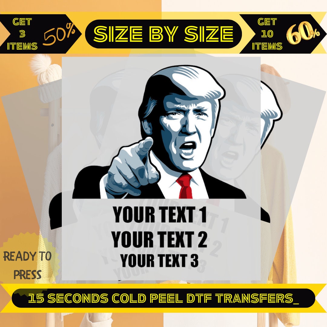 Custom Trump 2024 Ready to Press, Trump Custom Text, President Donald ...