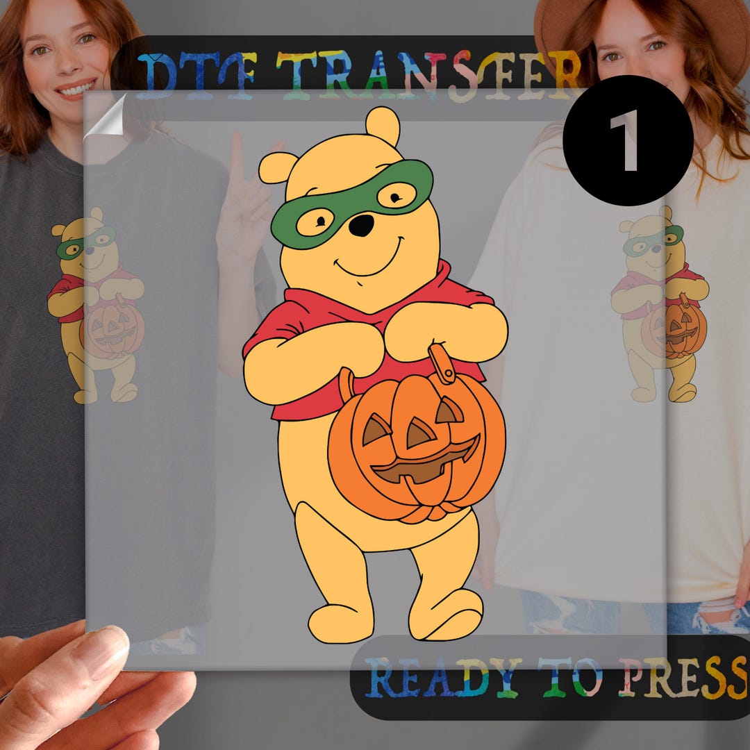 Cute Diney Character Halloween Design, Dtf Transfer, Ready to Press ...