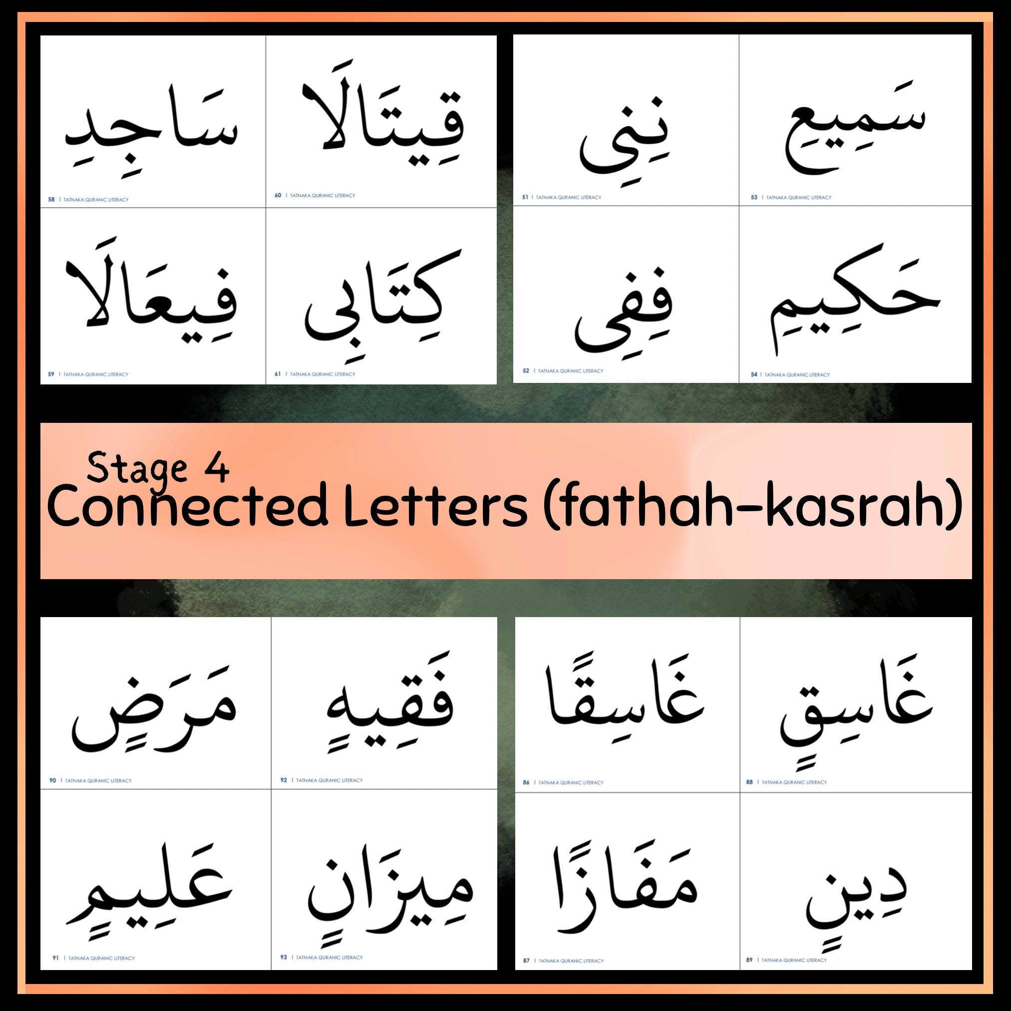 Arabic Letters Alphabet Printable Quran Learning البطاقات العربية إقرأ ...