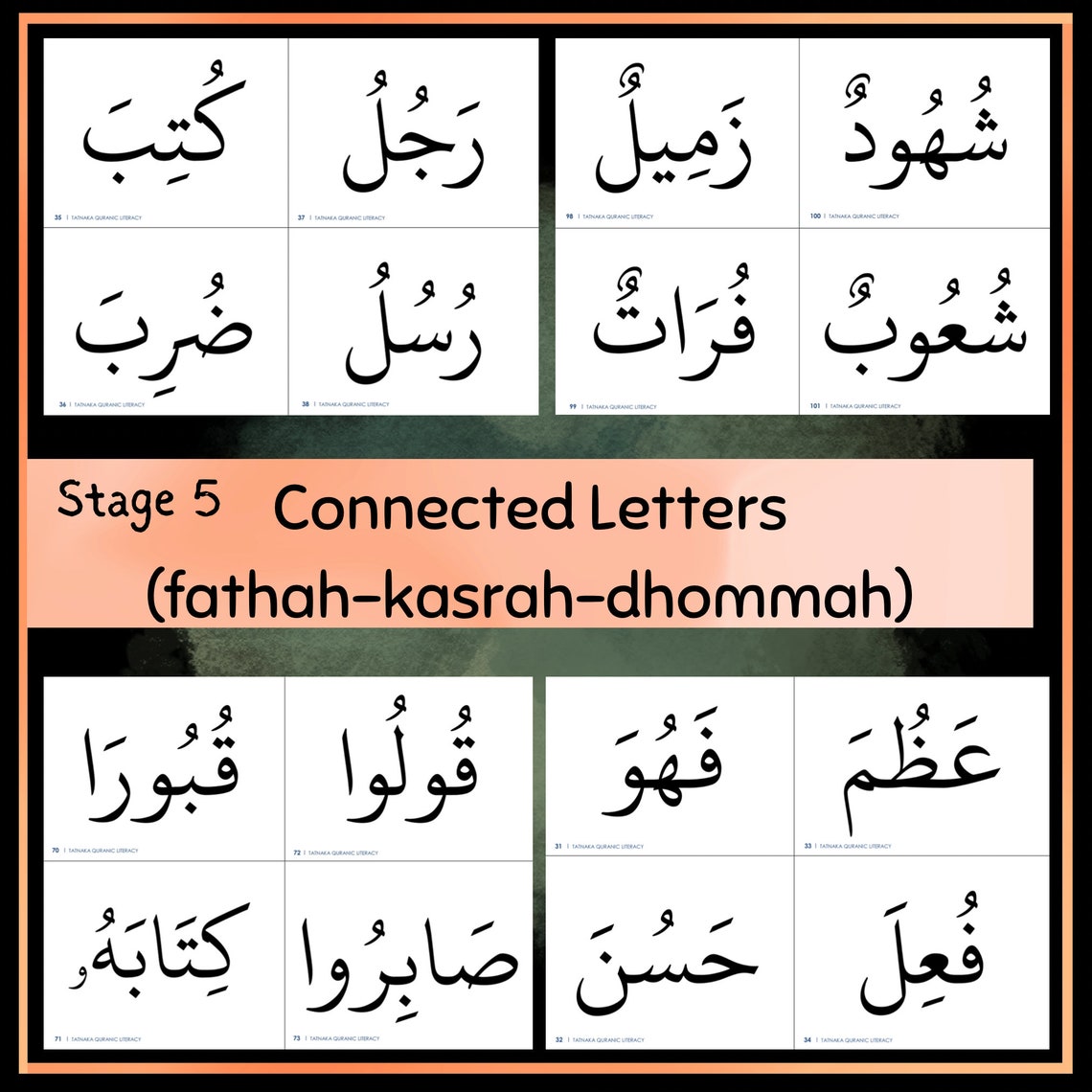 Arabic Hijaiyah Letters Alphabet Printable Quran Learning البطاقات ...