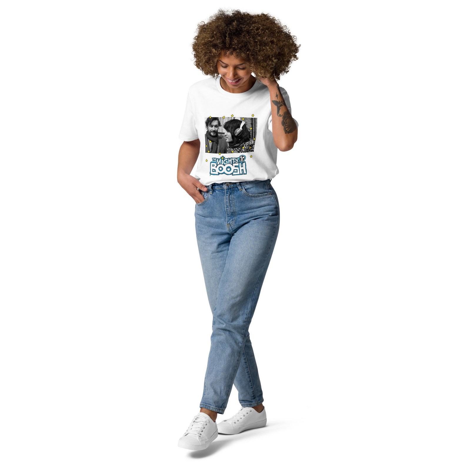 Unisex Mighty Boosh T-shirt, Black/white Howard & Vince, White, 100% ...
