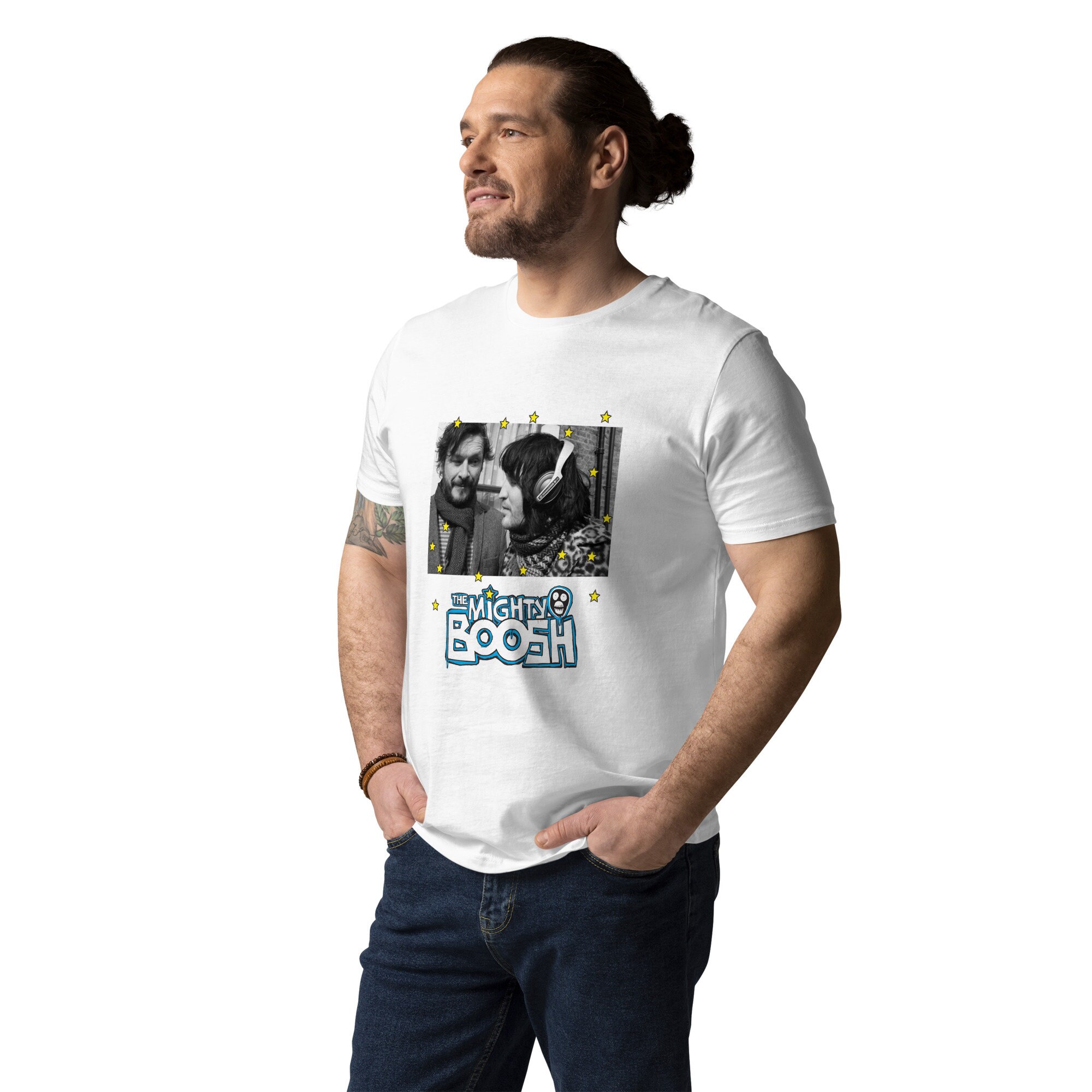 Unisex Mighty Boosh T-shirt, Black/white Howard & Vince, White, 100% ...