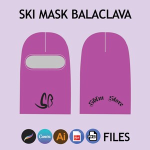 Streetwear Ski Mask Balaclava Mockup Fashion Wear Digital Clothing ...