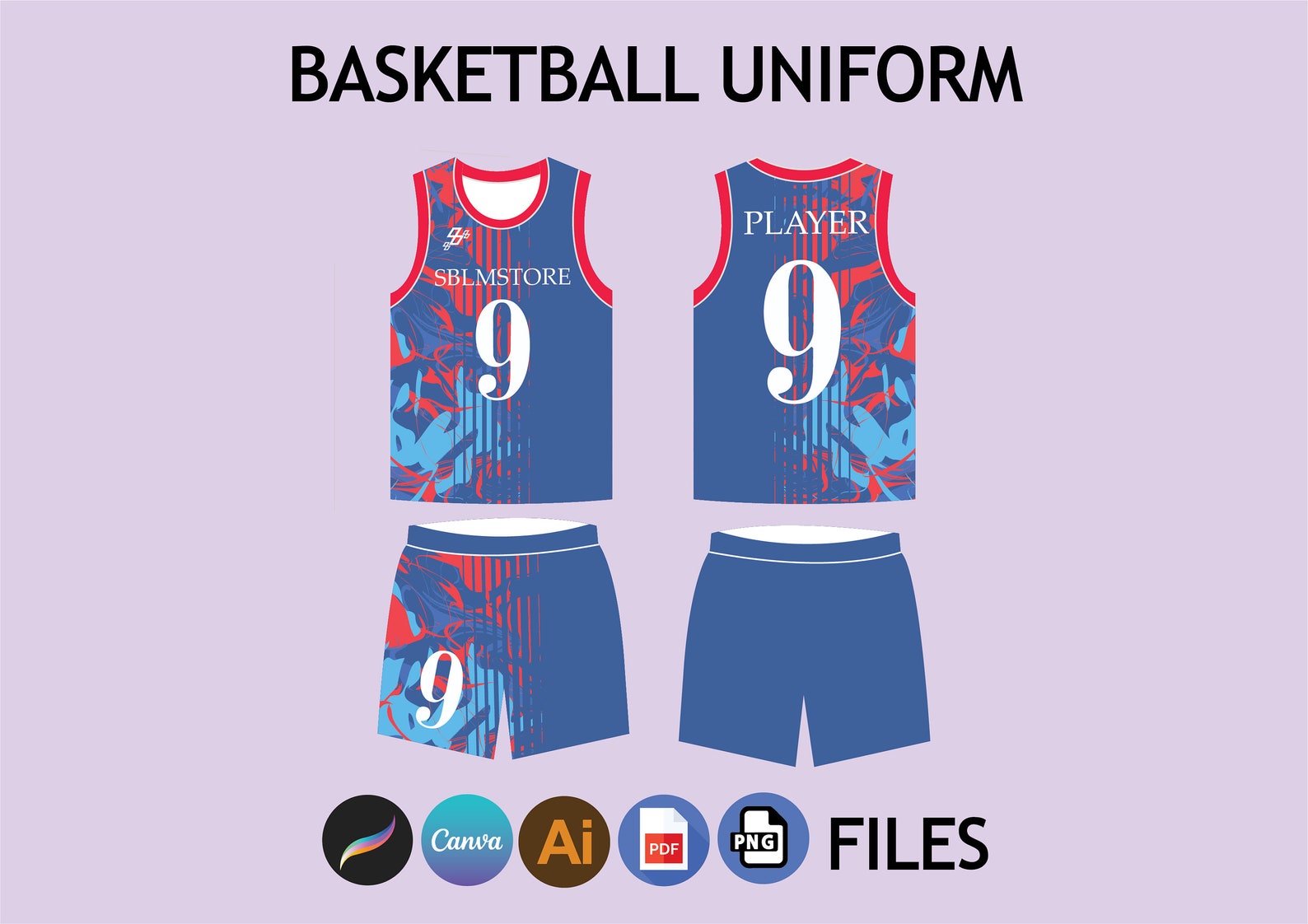 Basketball Uniform Mockup Fashion Wear Digital Clothing Procreate ...