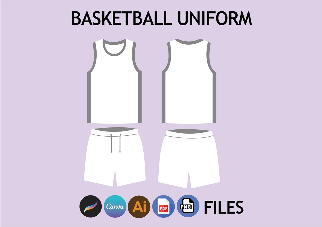 Basketball Uniform Mockup Fashion Wear Digital Clothing Procreate ...