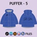 Puffer Jacket Streetwear Mockup Fashion Wear Digital Clothing Procreate ...