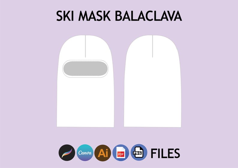 Streetwear Ski Mask Balaclava Mockup Fashion Wear Digital Clothing ...