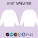 Knit Sweater Mockup Fashion Wear Digital Clothing Procreate Mockup ...