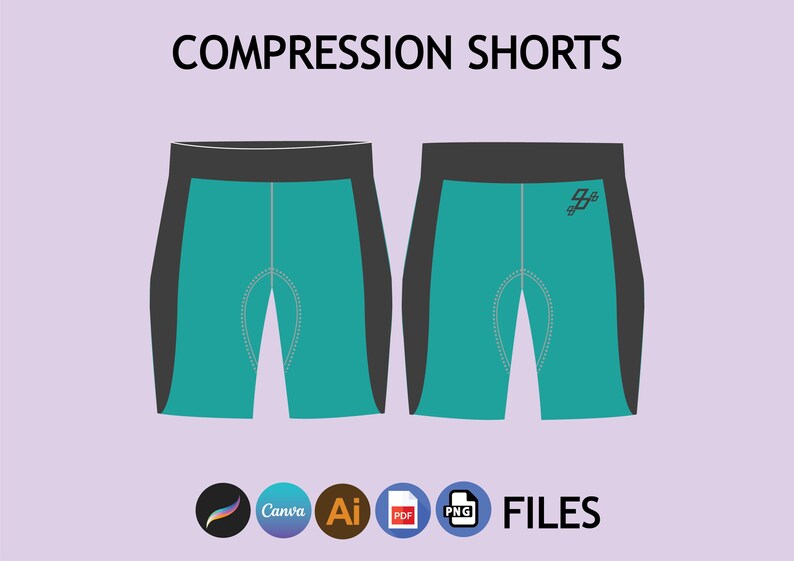 Streetwear Compression Shorts Mock up Fashion Wear Digital Clothing ...