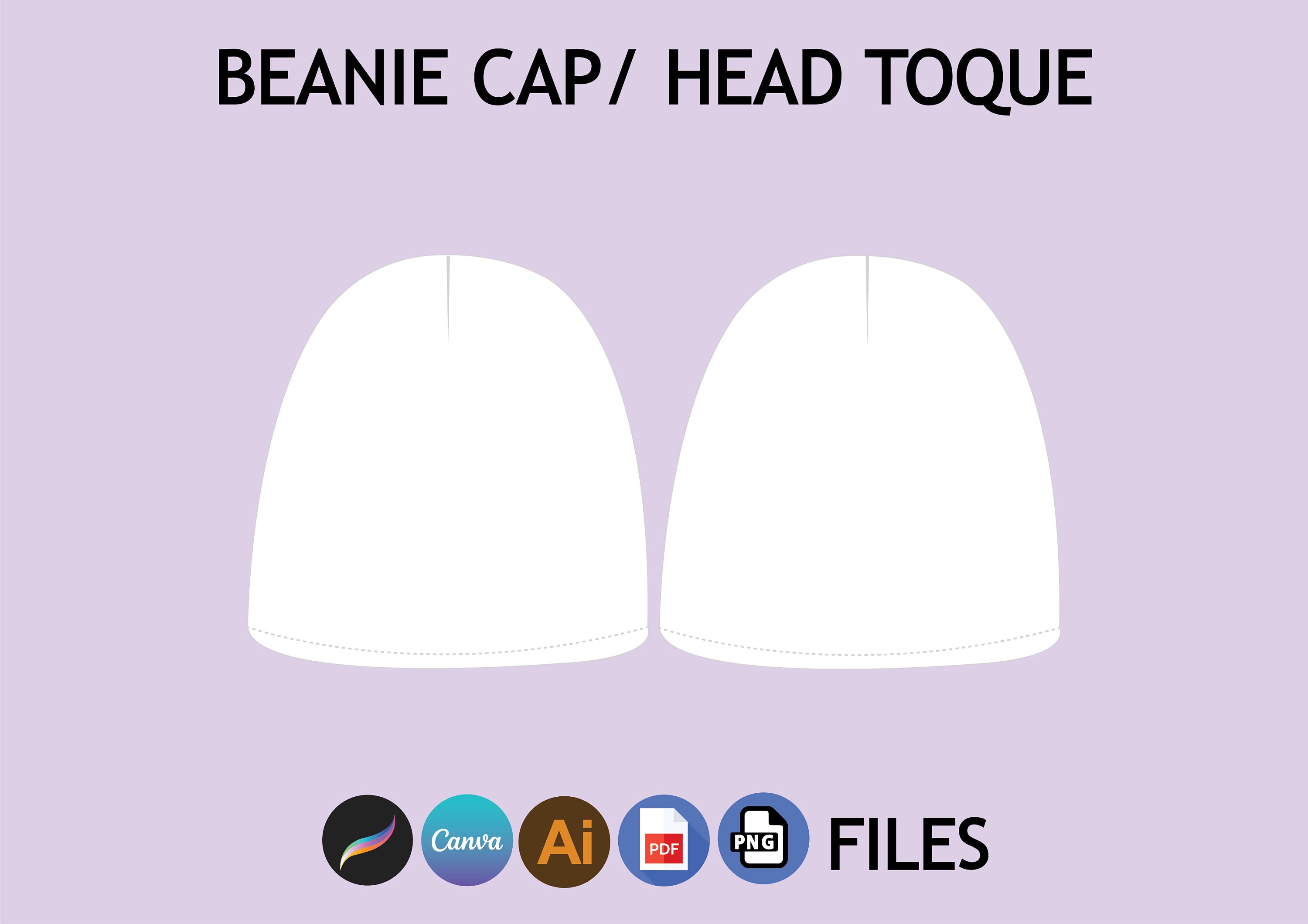 Beanie Cap Mockup Fashion Wear Digital Clothing Procreate Mockup ...