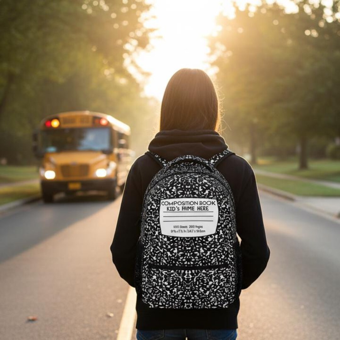 Personalized Composition Book Backpack - Etsy