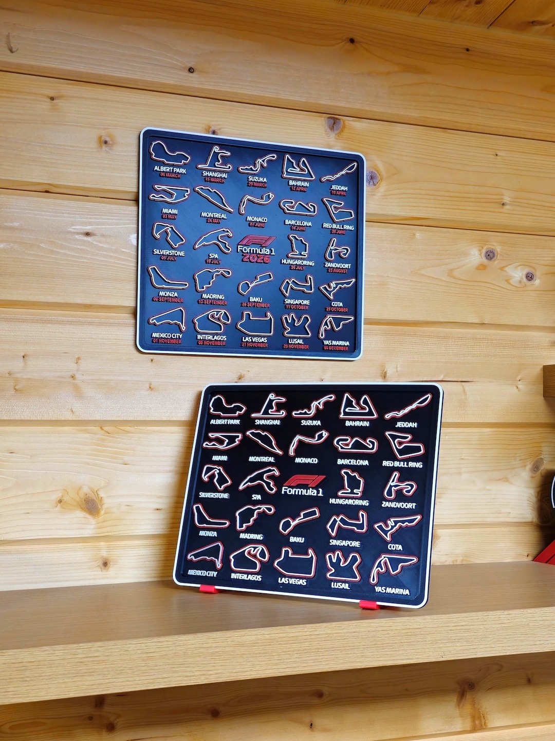 2026 Formula 1 Race Track Calendar – Multicolour Wall/desk Display - Etsy