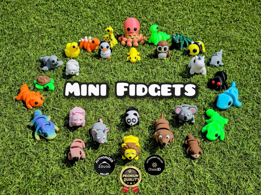 Mini Articulated Animal Fidgets – Colourful Toys (multiple Styles ...