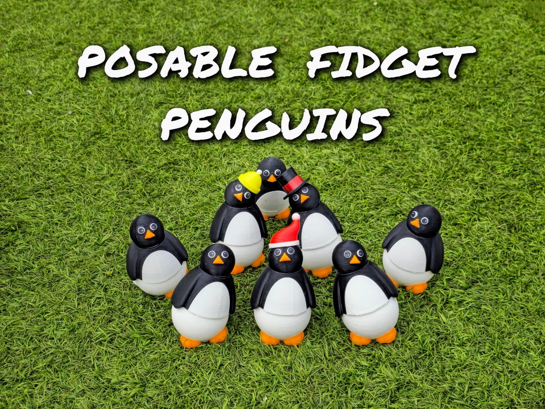 Posable Fidget Penguins | High Quality | 3D Printed | Christmas ...