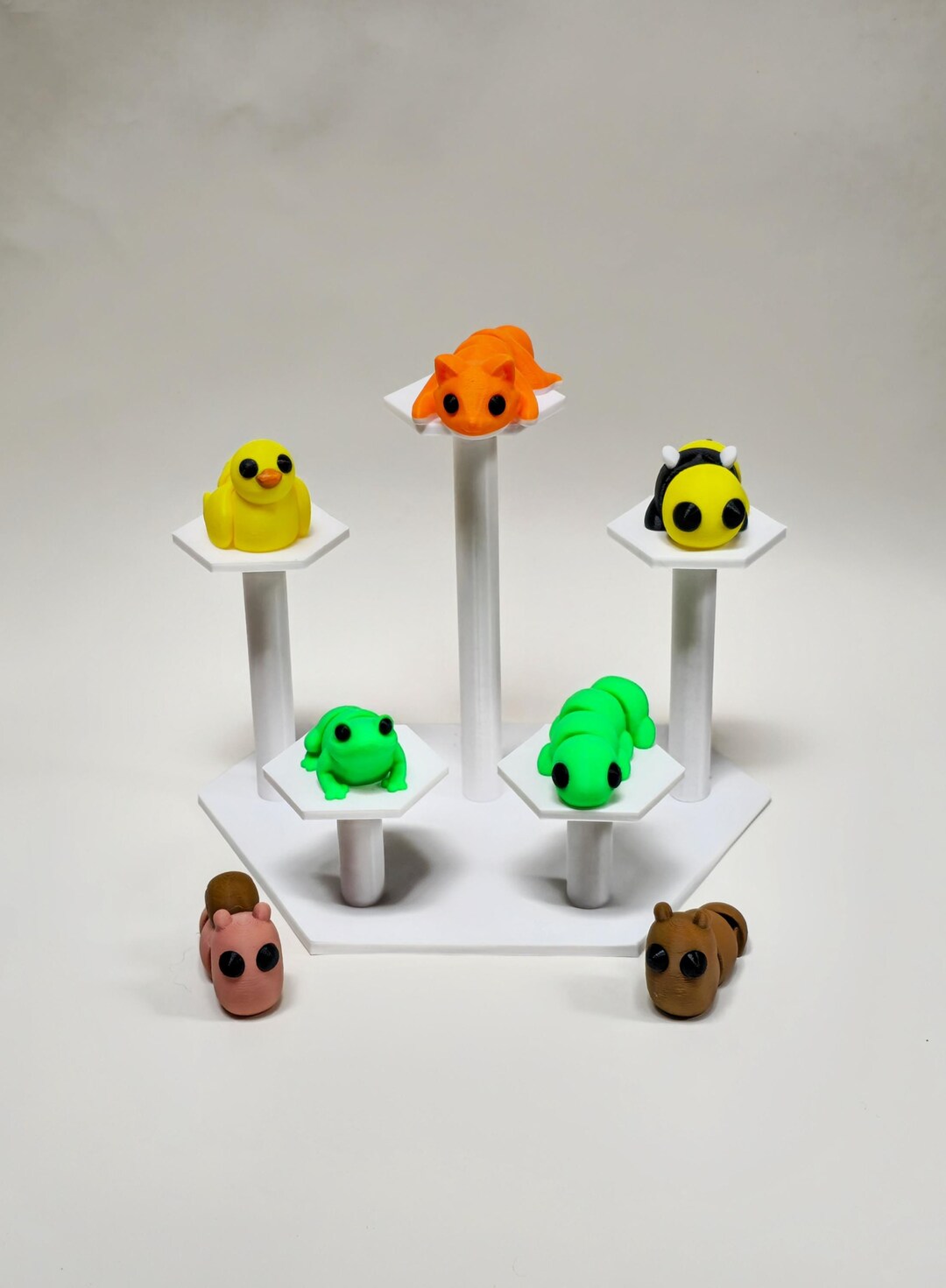 Mini Fidget Animals Garden Critters Collection Articulated Colourful ...