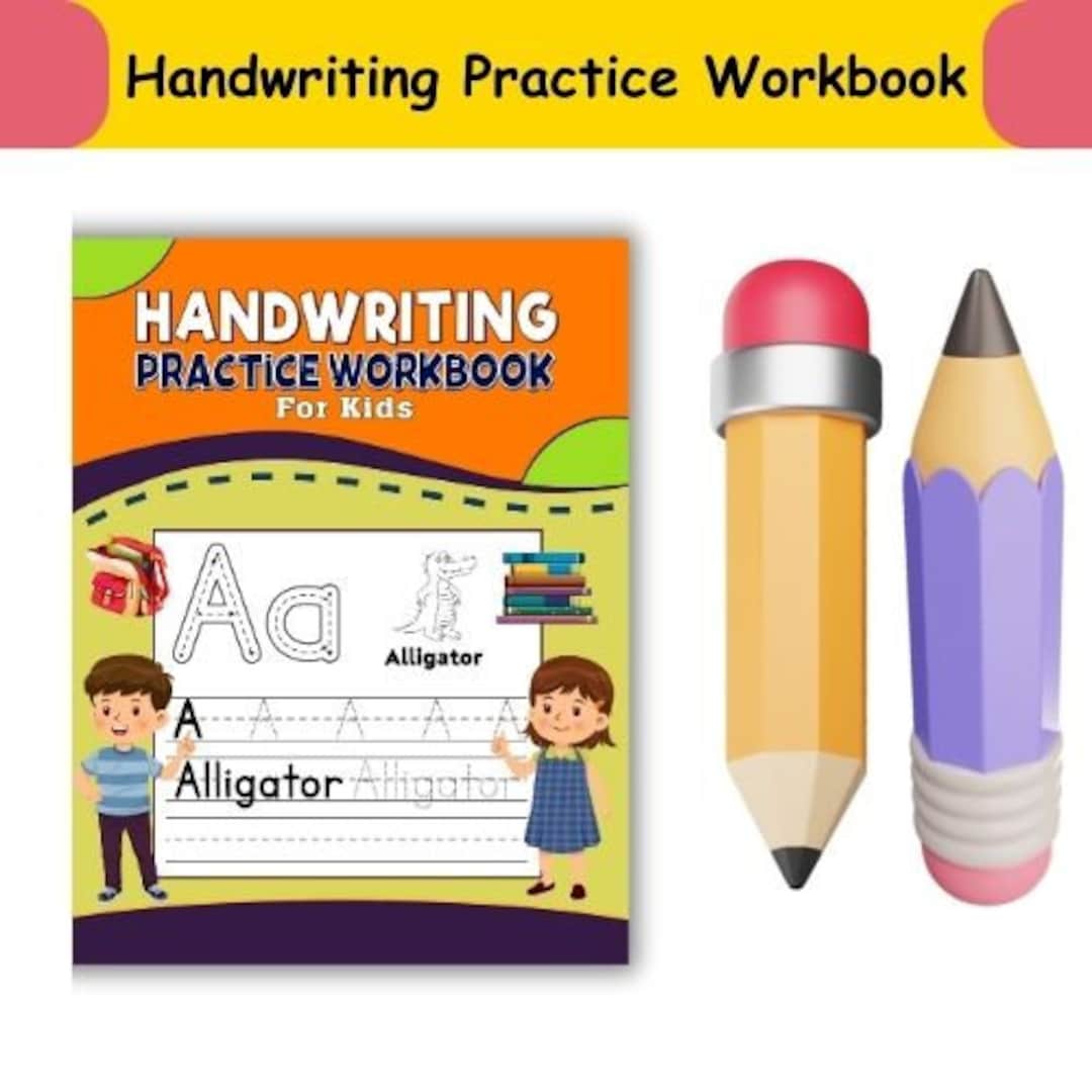 Traceable Letters, Kids Handwriting Practice Workbook, Improve ...